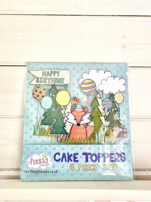 Cake Toppers – Forget Me Not And Green